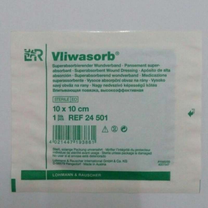 Jual Vliwasorb 10x10cm Spon Luka 1 Lembar / Superabsorbent Wound ...