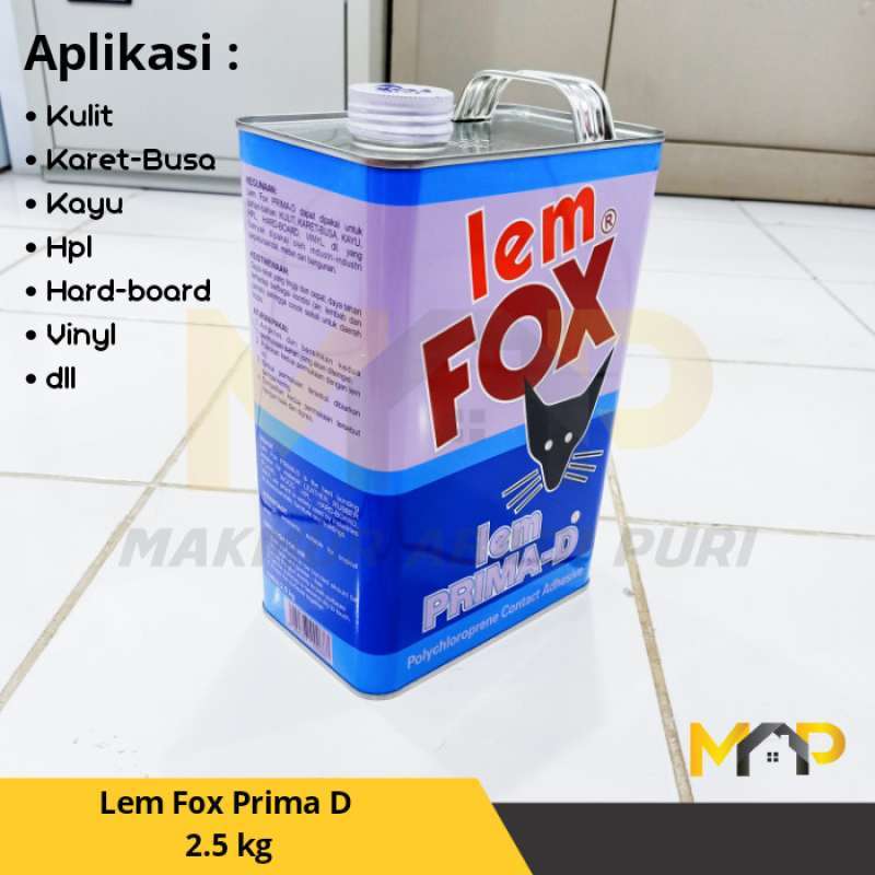 Jual Lem Kayu - Lem Fox Prima D Galon 2.5 kg - Lem Kuning Serbaguna di ...