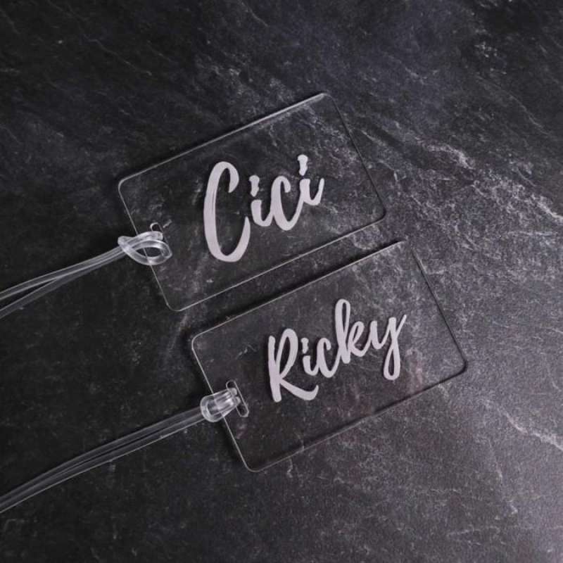 Jual Bag Tag Akrilik | Maldives | Luggage Tag | Custom Nama di Seller ...