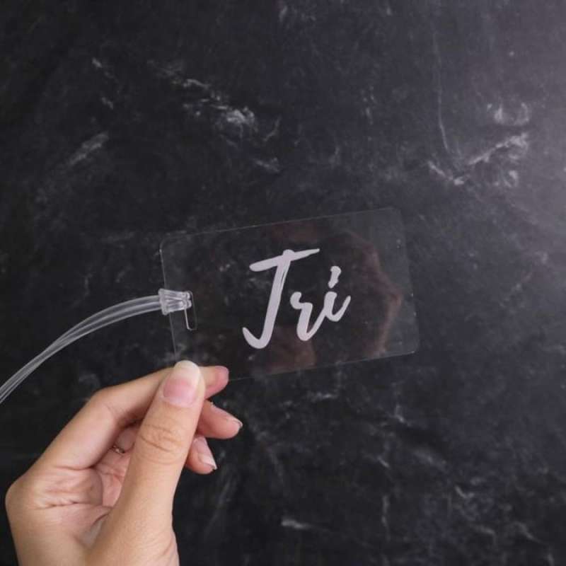 Jual Bag Tag Akrilik | Maldives | Luggage Tag | Custom Nama di Seller ...