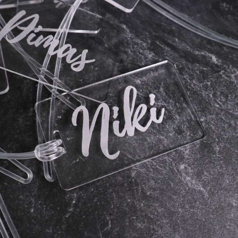 Jual Bag Tag Akrilik | Maldives | Luggage Tag | Custom Nama di Seller ...