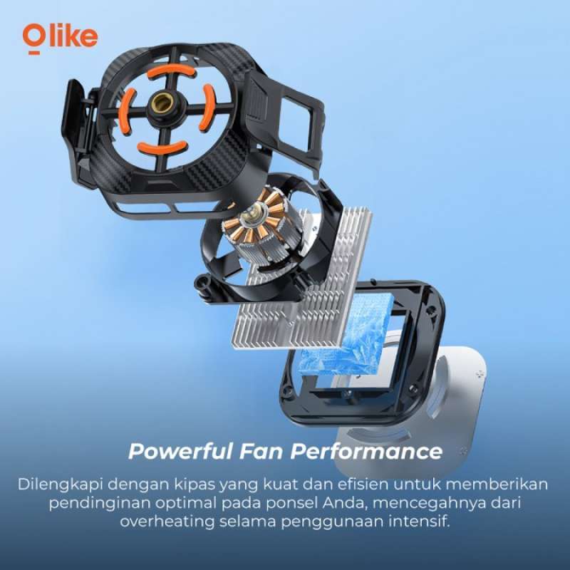 Jual Olike Cooling Fan Gaming Phone Cooler Radiator Pendingin Hp Cf1 Di ...