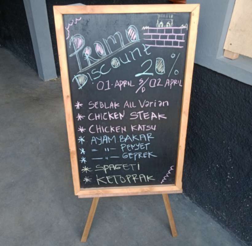 Promo Papan Cafe Chalkboard Menu Cafe Blackboard Cafe Diskon 23% Di ...