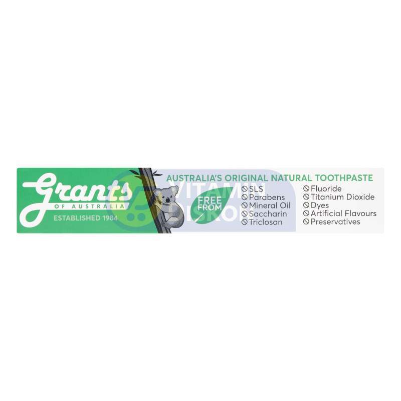 Promo Grants Of Australia Natural Toothpaste Fluoride Free 110g Diskon ...