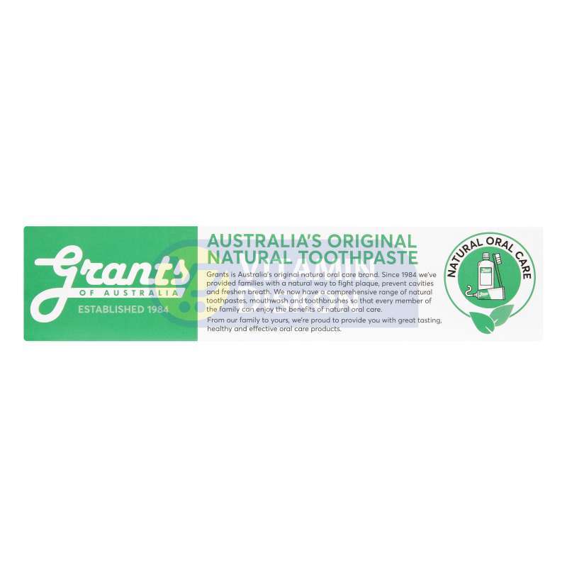 Promo Grants Of Australia Natural Toothpaste Fluoride Free 110g Diskon ...