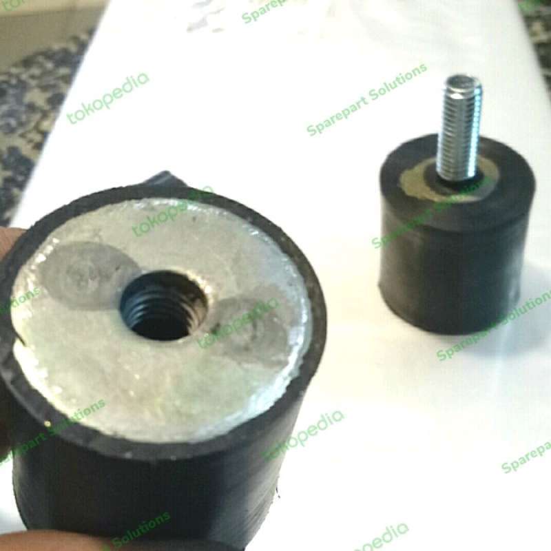 Jual 3x3 Plat Besi Rubber Engine Mounting M8 Karet Peredam Getaran ...