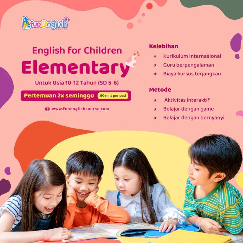 Jual Fun English Course - Children Elementary (usia 10-12 Tahun Sd 4-6 ...
