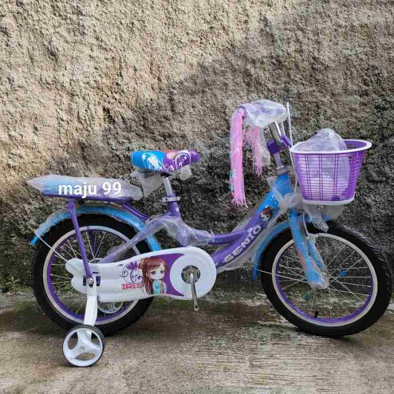 Promo Sepeda Anak Mini 16 Perempuan Iris Genio United - Biru Diskon 32% ...