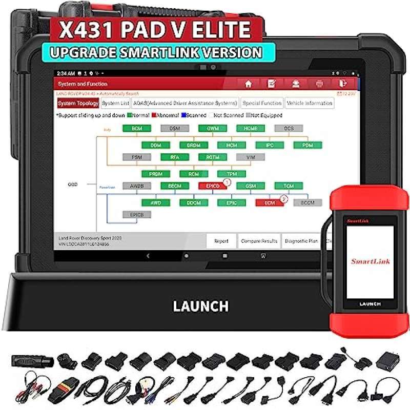Jual 2023 LAUNCH X431 PAD V Elite, J2534 Programming, ECU Online Coding & Programming Diagnostic ...