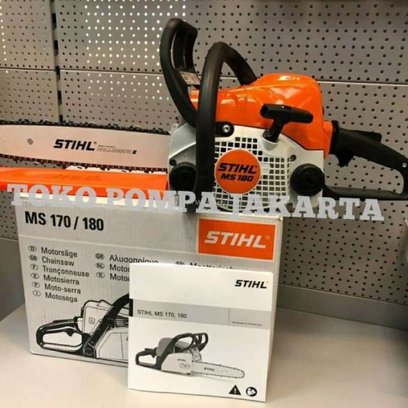 Promo Mesin Gergaji Kayu Stihl Ms180/16 Chainsaw Gergaji Potong Pohon/kayu Diskon 33% Di Seller ...
