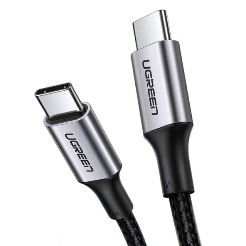 Promo Ugreen Nylon Braided Cable Type C To C Support Qc 100W 5A 1 Meter ...