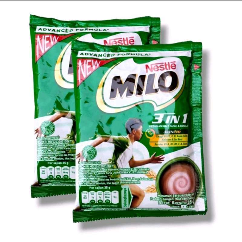 Jual Minuman Sachet Serbuk Susu Nestle Milo 22gr /nestle Milo 3 In 1 ...
