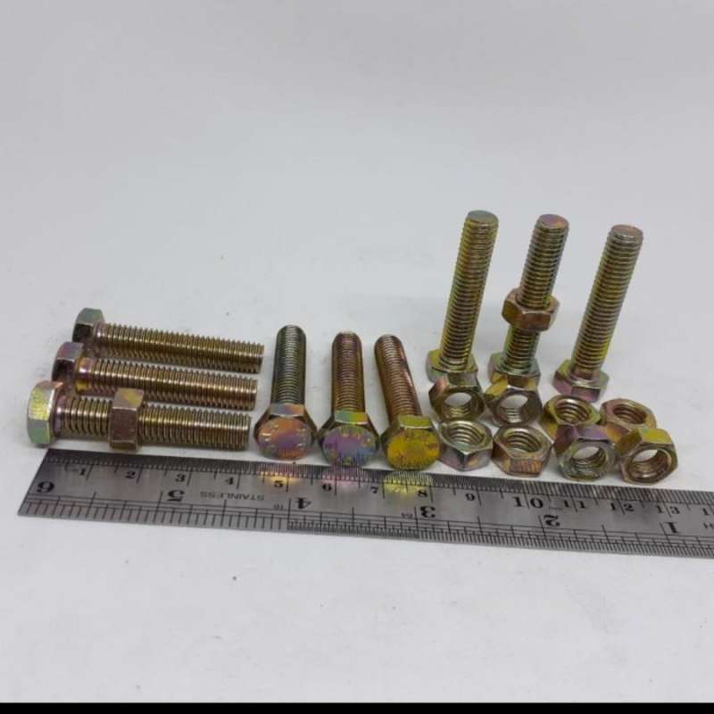 Jual Baut Mur Hex 8 X 40 Baut Sekrup Skrup Mur Besi Serbaguna Grosir ...