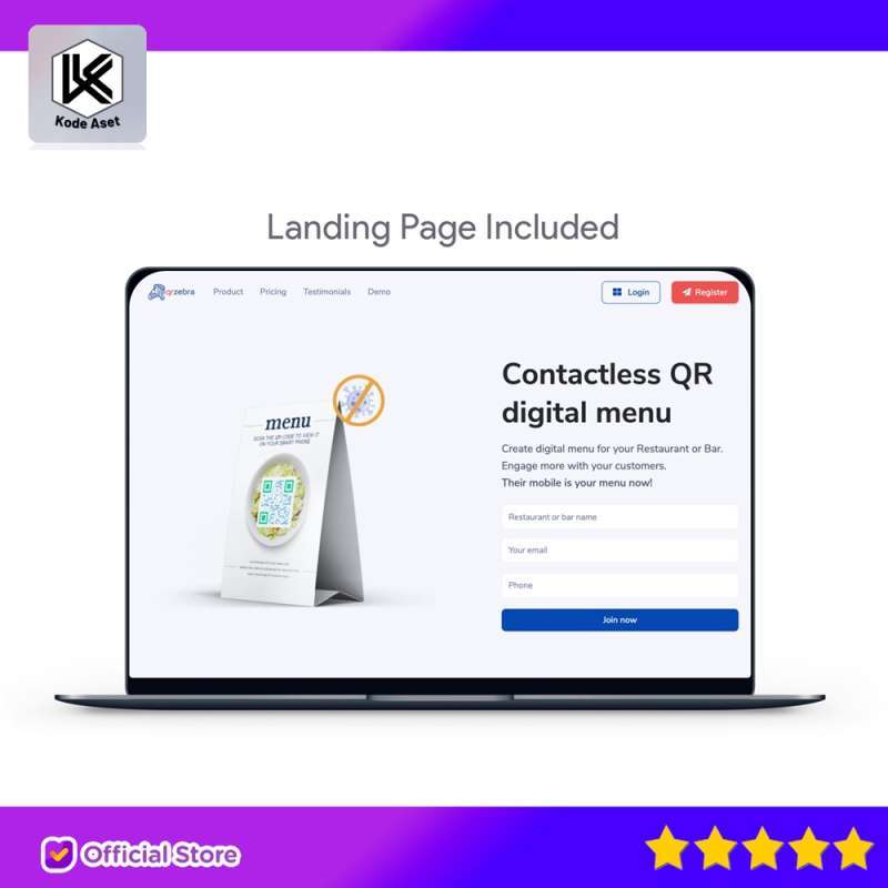 Promo SOURCE CODE APLIKASI QR MENU MAKER - SAAS - CONTACTLESS QR RESTAURANT MENUS BY KODEASET ...
