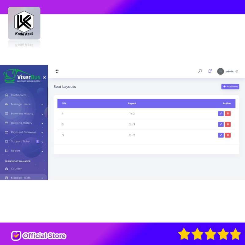 Jual Source Code Aplikasi Viserbus - Bus Ticket Booking System By Kodeaset Di Seller Kodeaset ...