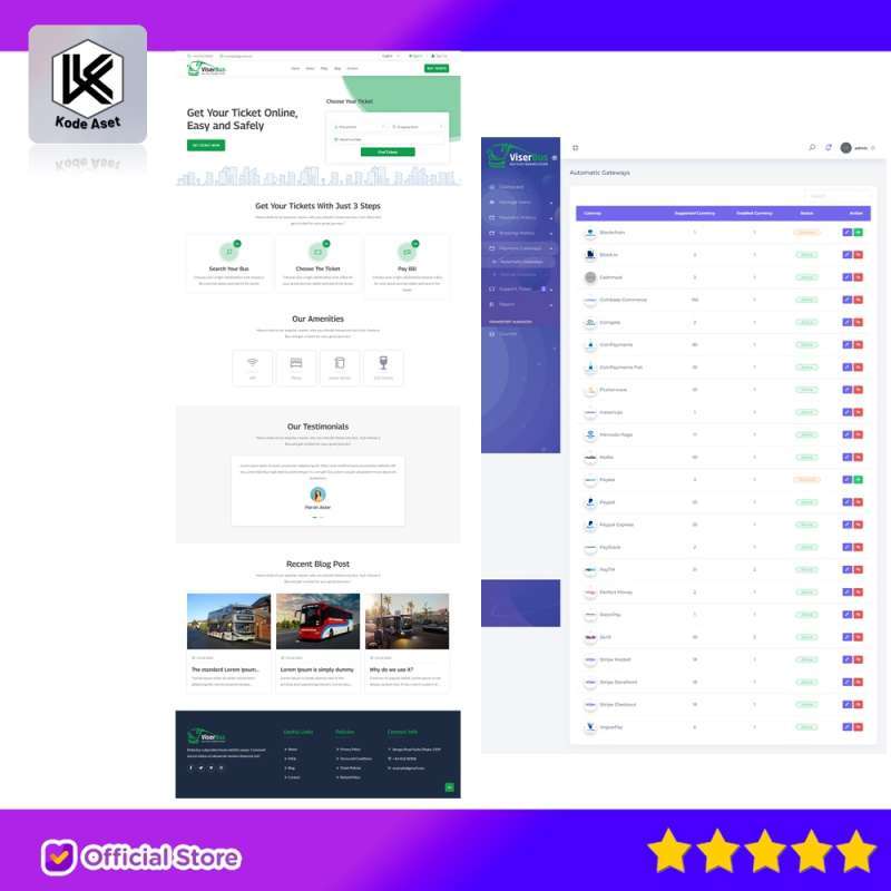 Jual Source Code Aplikasi Viserbus - Bus Ticket Booking System By ...