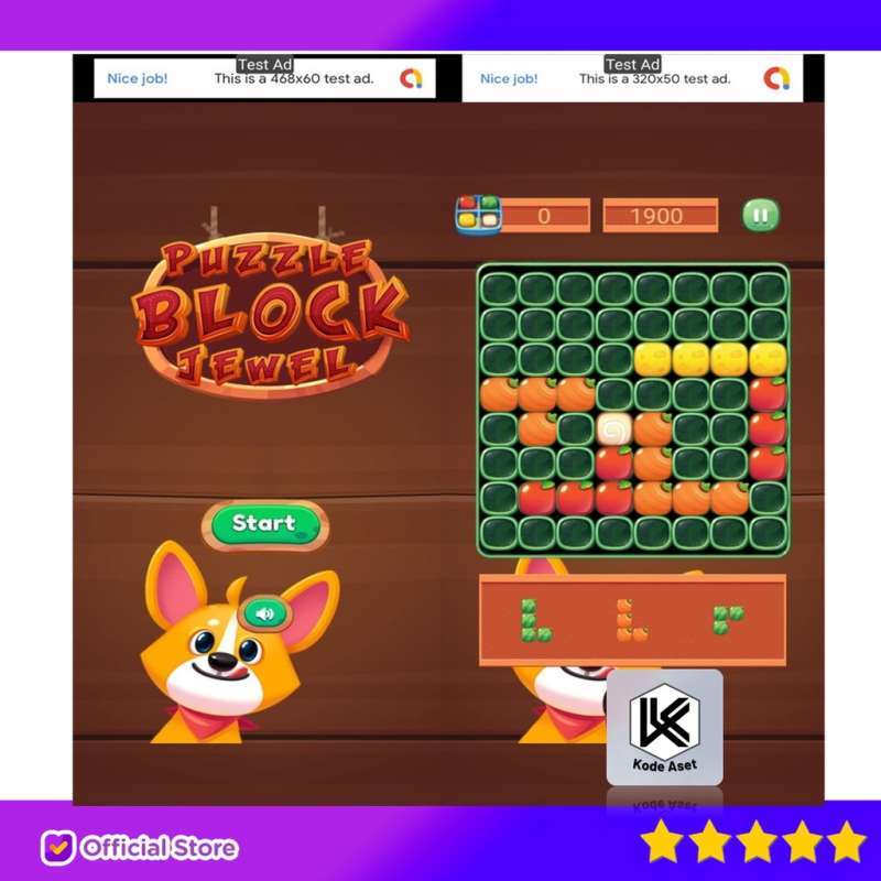 Promo SOURCE CODE APLIKASI PUZZLE BLOCK JEWEL V6 (ADMOB + GDPR + ANDROID STUDIO) BY KODEASET ...