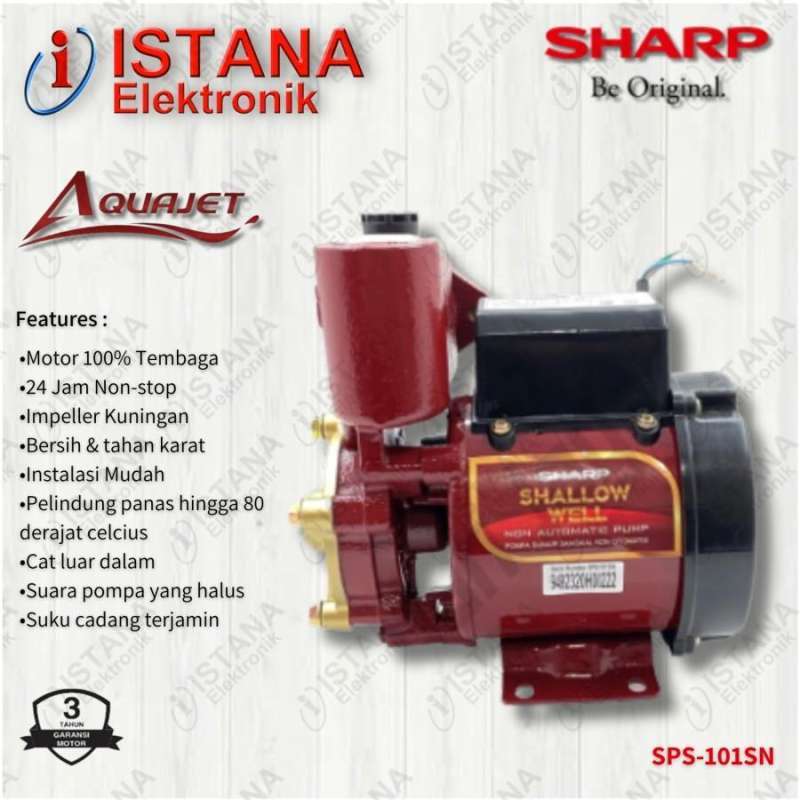 Jual Sharp Pompa Air Sumur Dangkal Non Otomatis Sps-101sn Di Seller Istana Elektronik Palembang ...