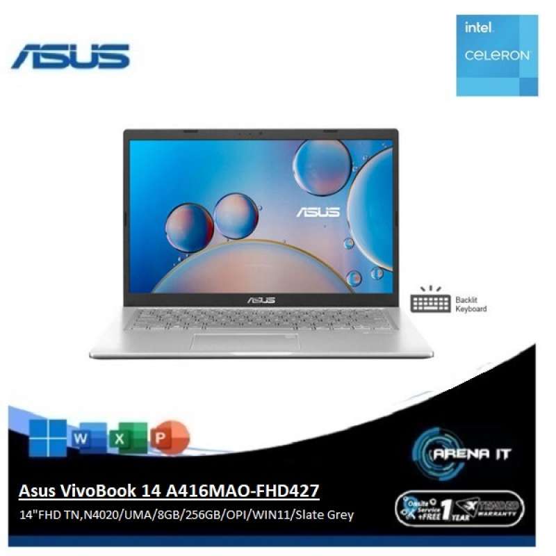 Promo Asus Vivobook 14 A416mao-fhd427 [14fhd Tn,n4020/uma/8gb/256gb/opi ...