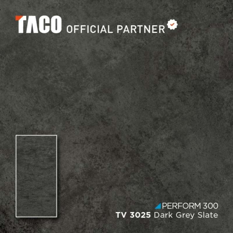 Jual Taco Lantai Vinyl 3mm - Tv 3025 Dark Grey Slate Di Seller Van ...