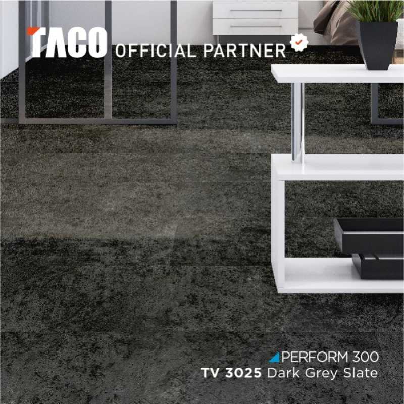 Jual Taco Lantai Vinyl 3mm - Tv 3025 Dark Grey Slate Di Seller Van ...