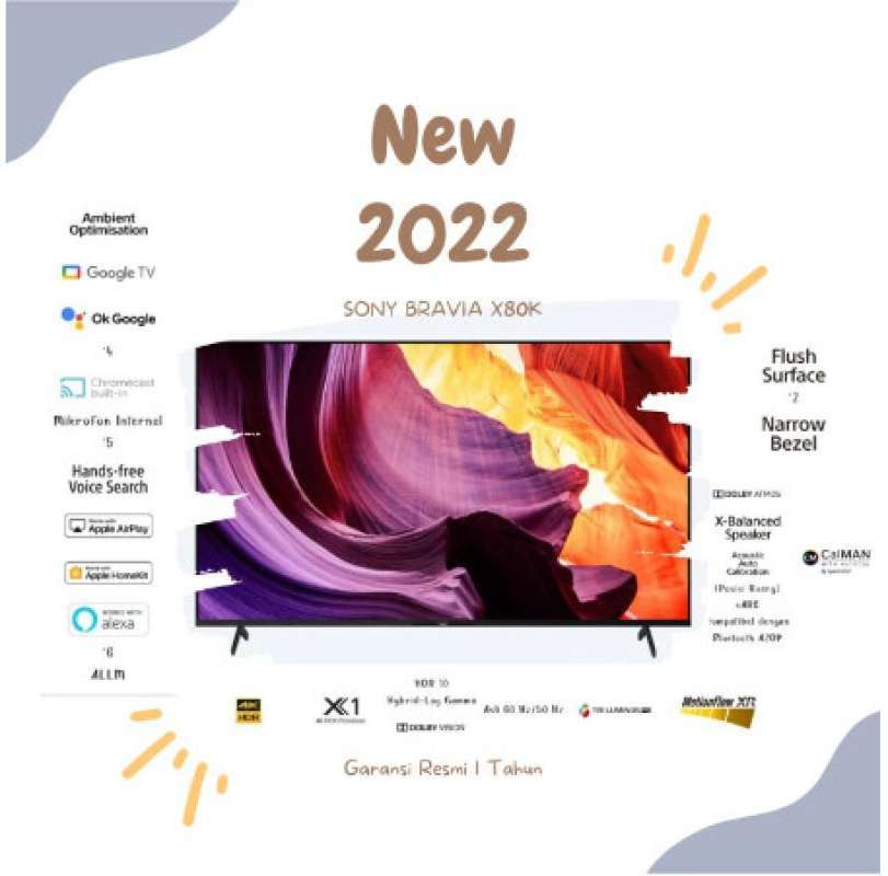 Jual Sony LED TV 55inc KD55X80K - Garansi Resmi di Seller Depo Pelita ...