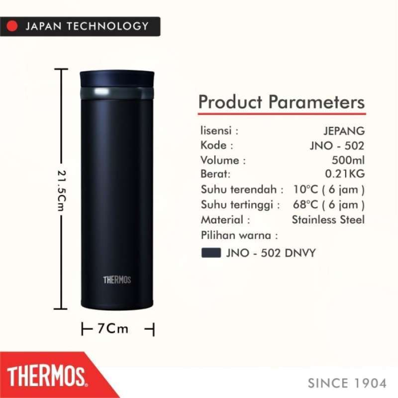 Jual Thermos Jno-502 Tumbler Ultra Light 500Ml Botol Air Minum Jno502 di Seller 17 Store ...