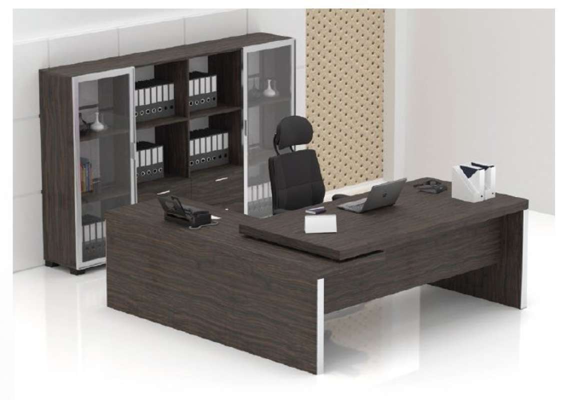 Promo Set Meja Manager Eksekutif Meja Kerja Direktur Plus Lemari Meja ...