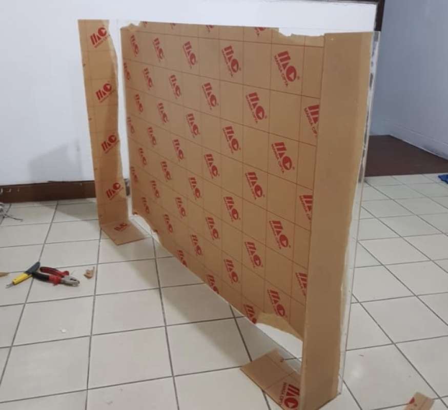 Promo Pembatas Meja/ Table Divider Acrylic Akrilik Mika 60X50 3Mm ...