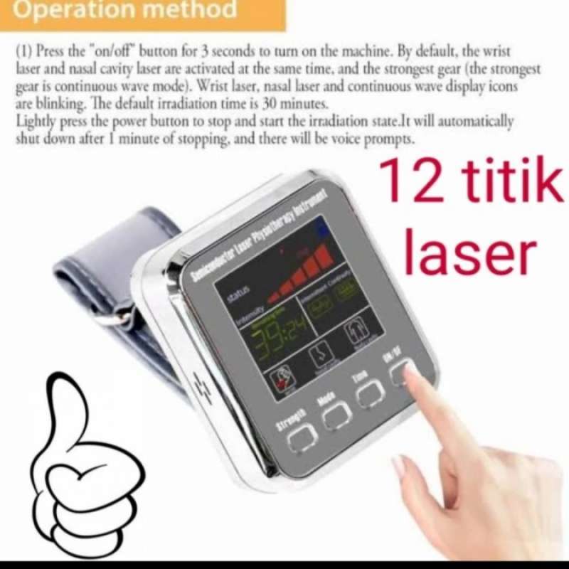 Promo Terapi Jam Laser Tangan Dr 7 Titik Penyakit Diabetes Stroke ...