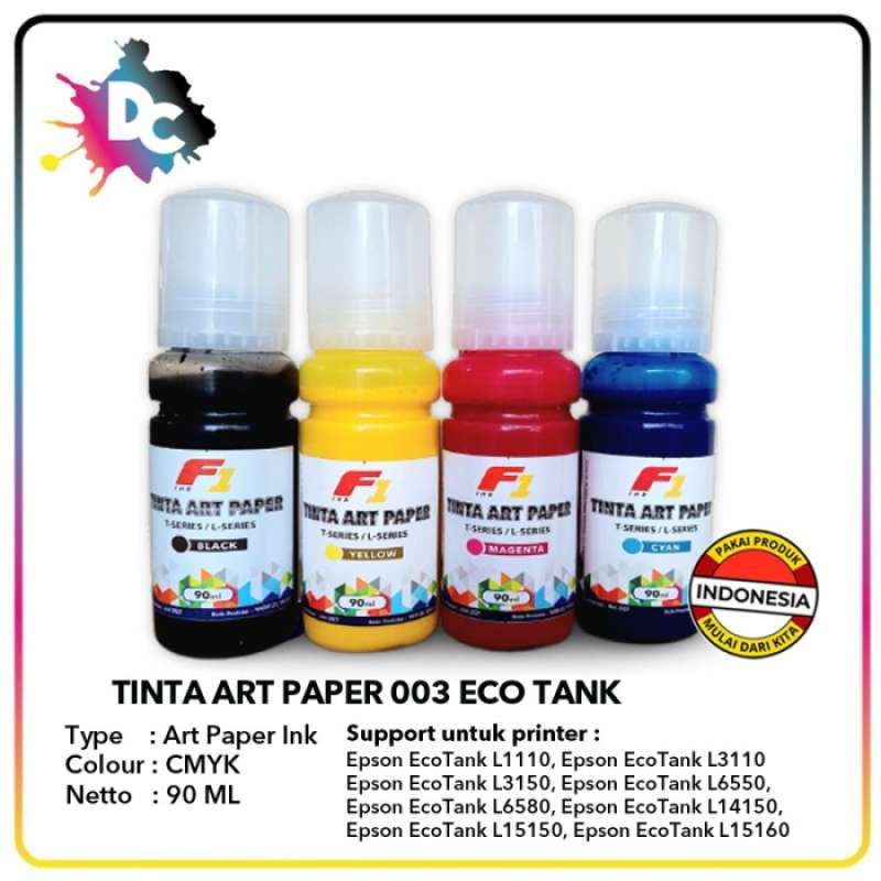 Promo Tinta Art Paper Epson 003 F1 Ink 90ml / Tinta Infus Epson Ecotank ...