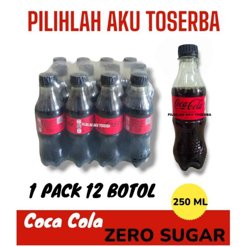Promo Coca Cola ZERO SUGAR MINI Botol Pet Imut - (HARGA 1 PACK ISI 12 ...