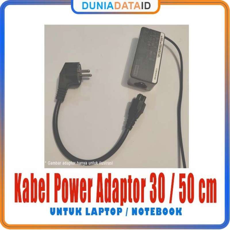 Promo Kabel Power Adaptor Laptop Pendek 30 Cm 50 Cm - Ringkas & Ringan ...