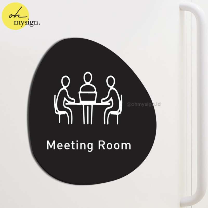 Jual Tulisan Meeting Room Sign Board Akrilik Tempel Dinding Papan ...