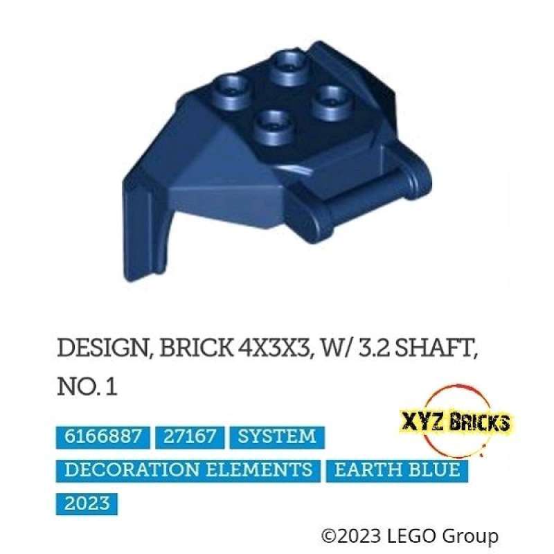 Jual Lego Parts 6166887 - Design Brick 4x3x3 Large Figure Armor Earth ...