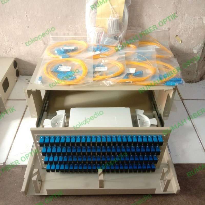 Promo otb 96 core lengkap pigtail SC UPC/Optical Termination Box Fiber Optic Diskon 23% di ...