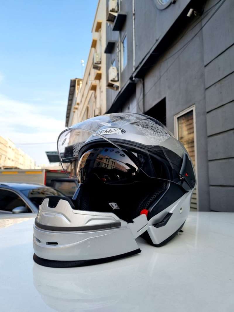 Promo Zeus 611c Sier Modular 2 In 1 Bisa Jadi Fullface Dan Halfface Ori ...