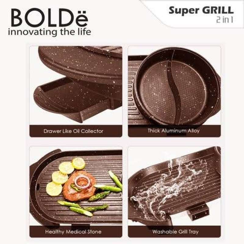 Promo Bolde Super Grill 2 In 1/ Bbq/ Panggang Listrik Diskon 23% Di ...