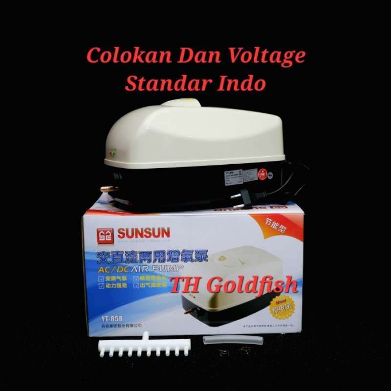 Promo Sunsun Yt 858 Ac Dc 65 Ltr/Min Pompa Udara Aerator Aquarium Kolam ...