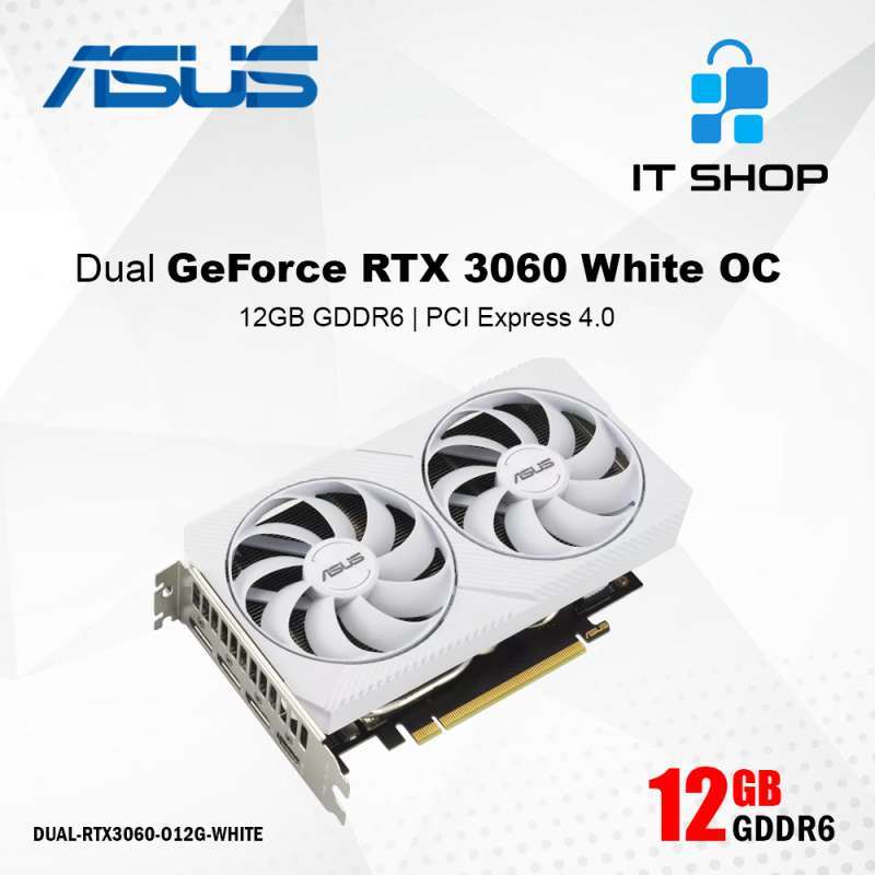 Jual ASUS Dual GeForce RTX 3060 White Edition 12GB GDDR6 di Seller IT ...