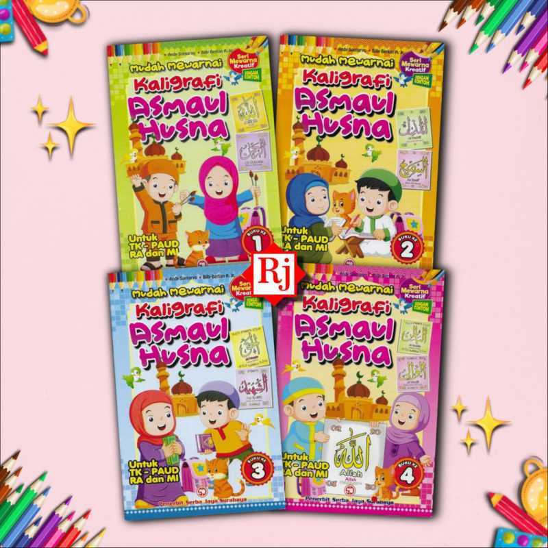 Promo (sj) Mewarnai Kaligrafi Asmaul Husna - Jilid 3 Diskon 49% Di Seller Toko Buku Risya Jaya ...