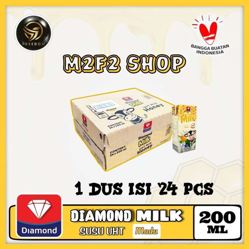 Jual DIAMOND Milk Susu Kotak UHT Honey | Rasa Madu - 200 ml (Kemasan ...