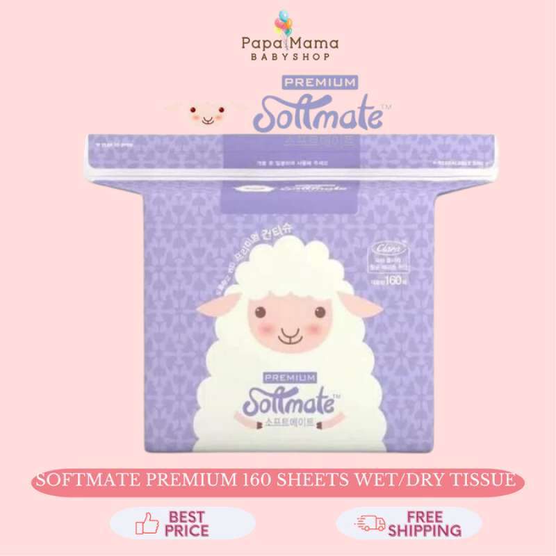 Promo Softmate 160 Sheets Wet / Dry Tissue Soft Mate Tisu Basah Diskon ...