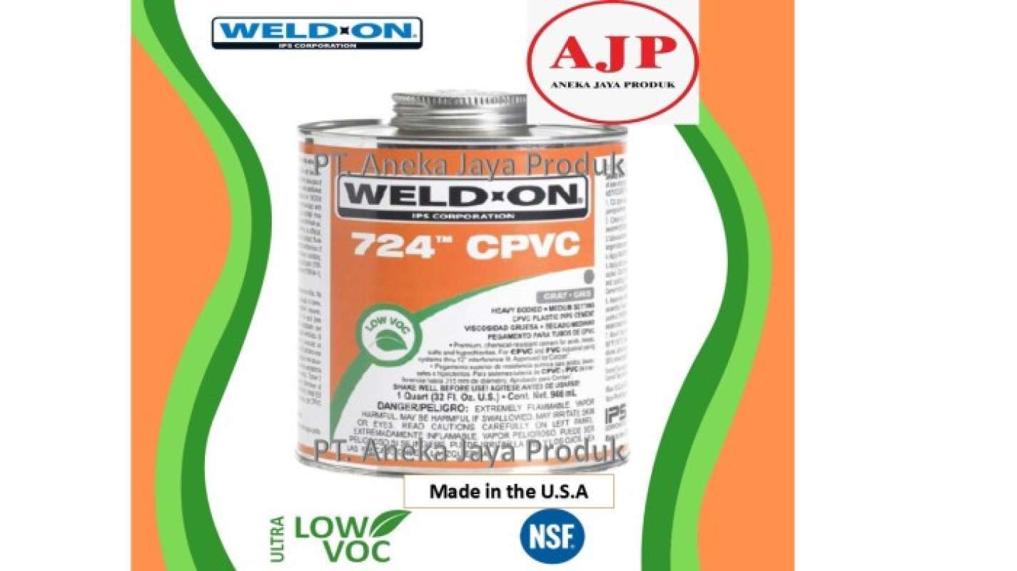 Promo LEM PIPA CPVC - WELD ON 724 UKURAN 473ML Diskon 23% di Seller CV ...