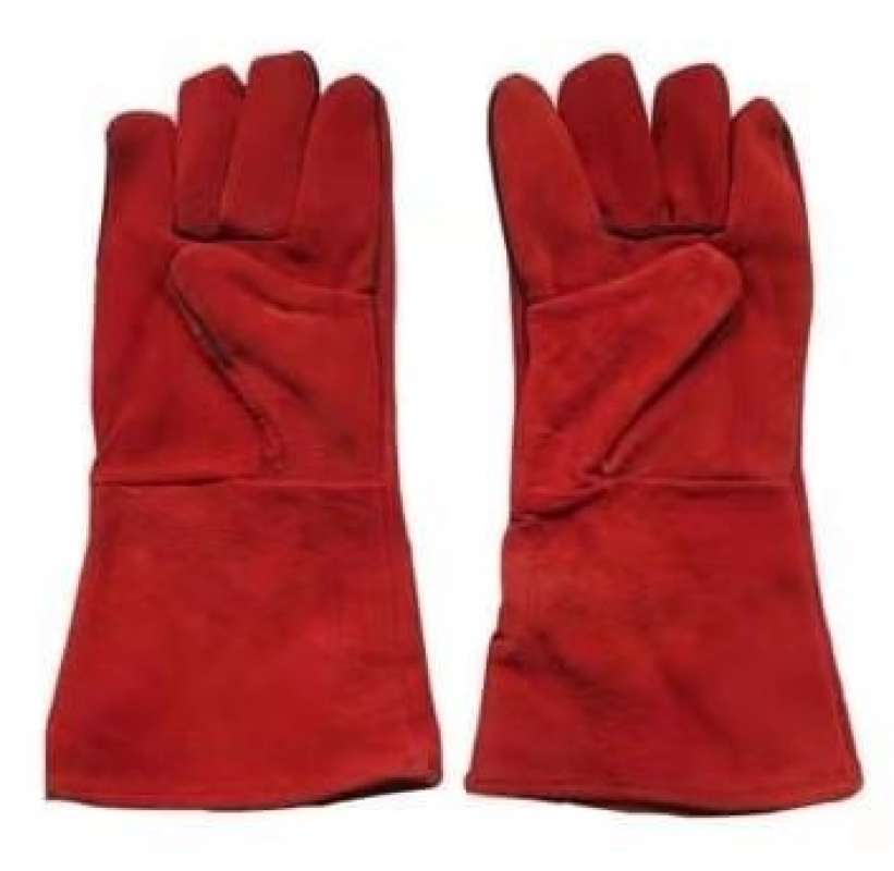 Promo SARUNG TANGAN LAS KULIT MERAH 14 INCH SEPASANG Diskon 23% di ...