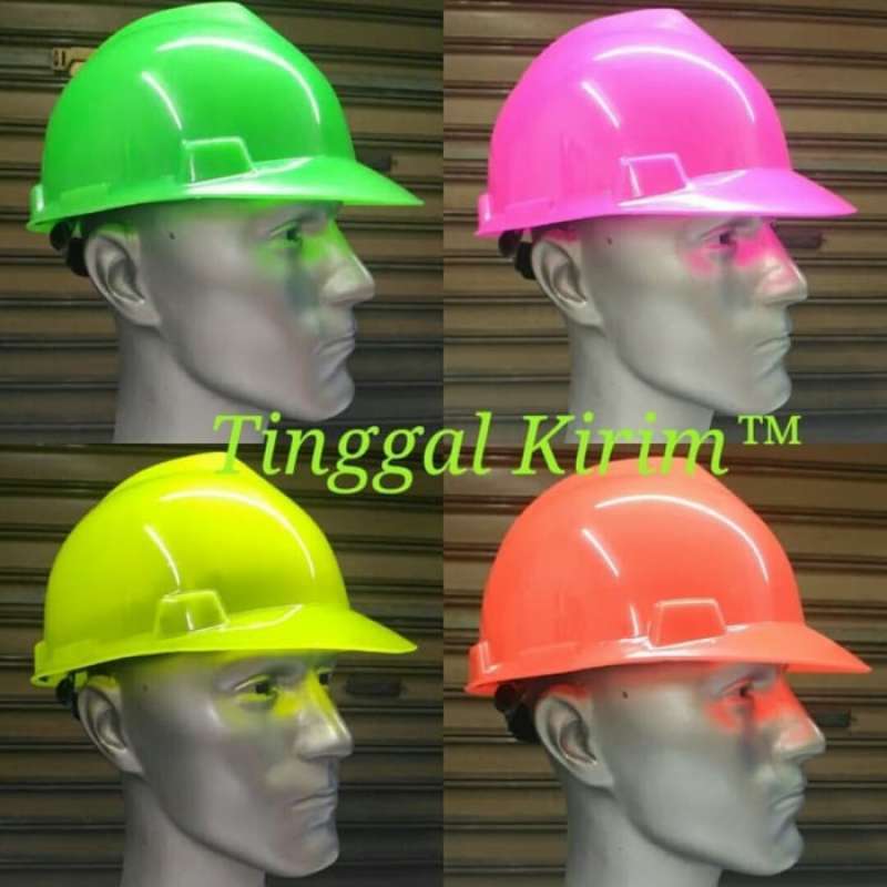Jual Helm Proyek Safety Unik Warna Terang Banget. Pink, Hijau, Kuning ...