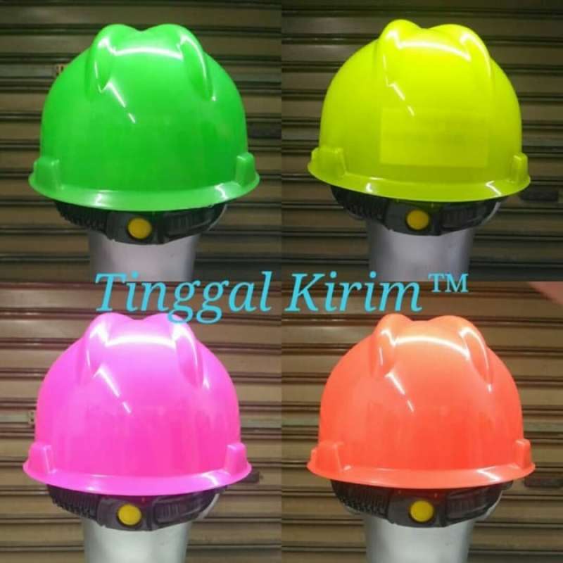 Jual Helm Proyek Safety Unik Warna Terang Banget. Pink, Hijau, Kuning ...