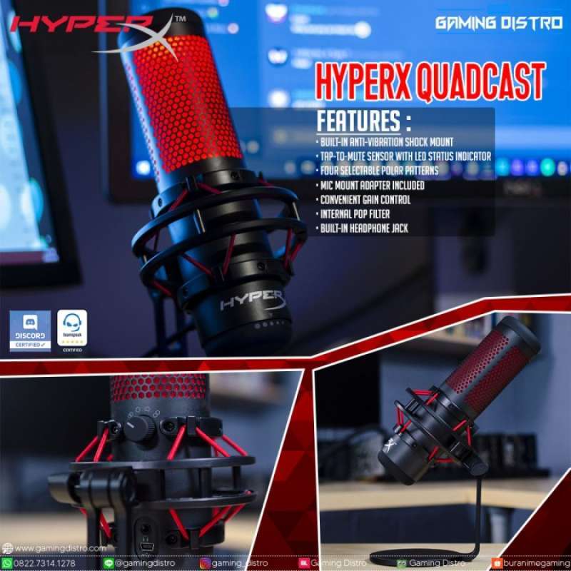 Promo Hyperx Quadcast - Hyperx Quadcast Condenser Diskon 23% Di Seller Guaza Store - Kalibata ...