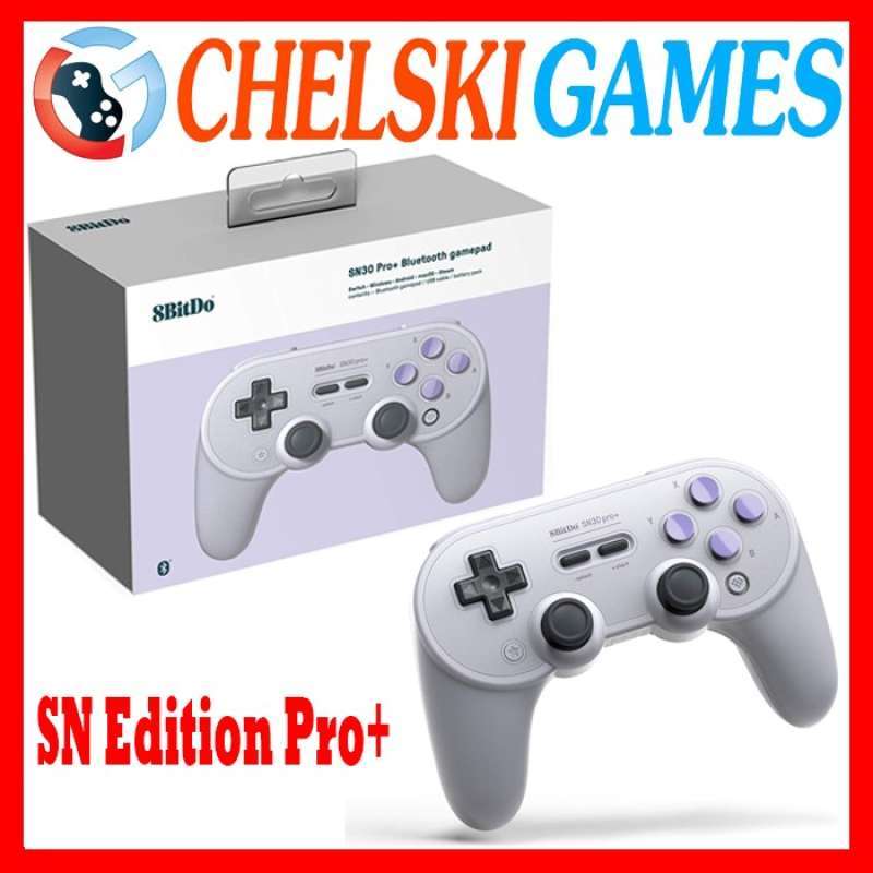 Jual 8bitdo SN30 Pro+ Bluetooth Gamepad Switch Windows Android Black ...