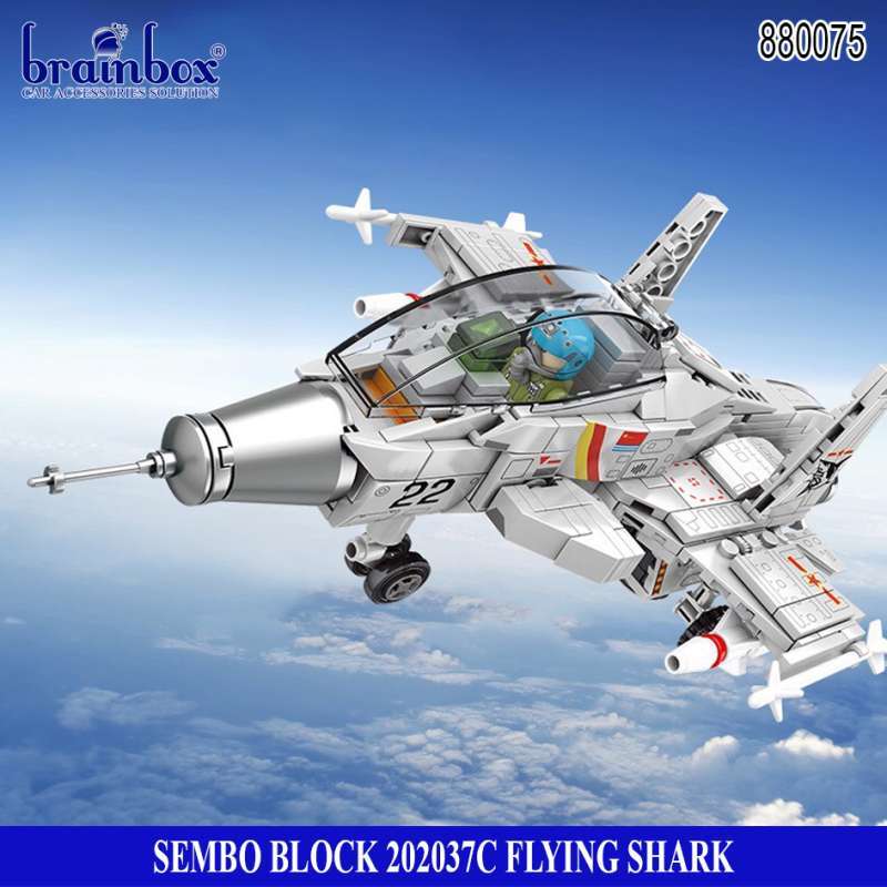 Promo Sembo Block Brick Flying Shark Kendaraan Tempur Mainan Balok ...